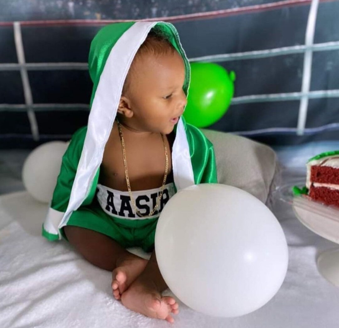 Biliary Atresia Awareness Baby Boxer Costume: Personalized Boxing ...