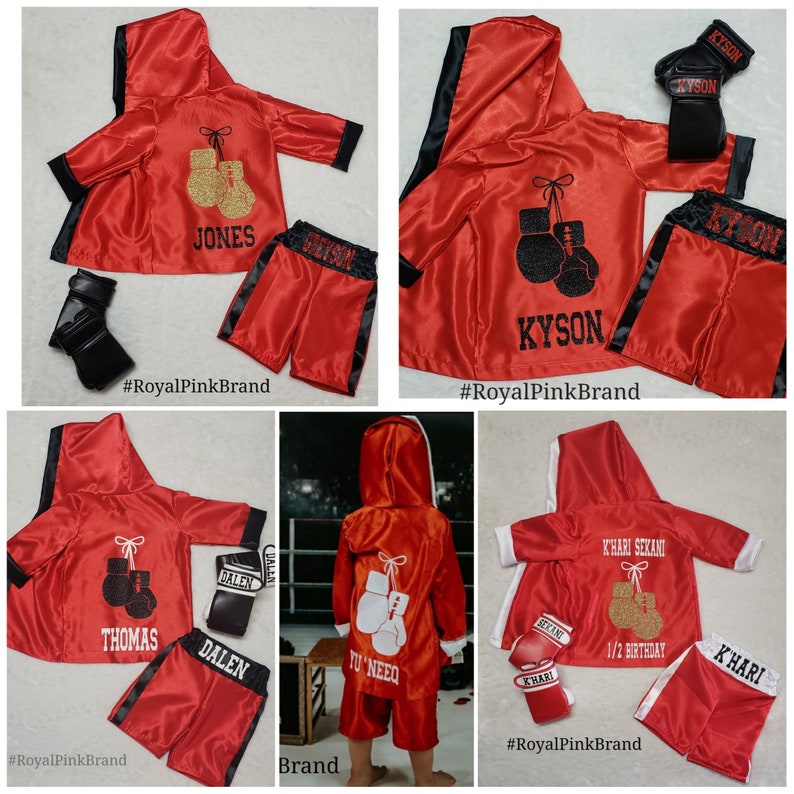Baby Boxer Outfit With Wearable Custom Gloves Jacket and - Etsy