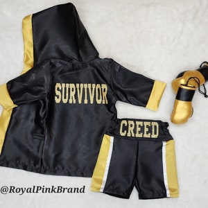 TRI Color Baby Boxer Outfit Complete Set. Personalized Newborn Boxing ...