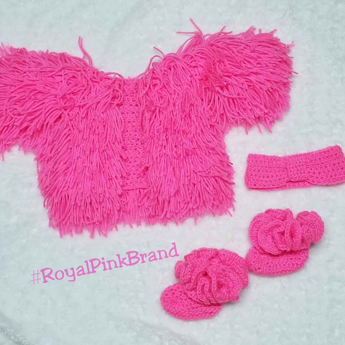 Baby & Kids Crochet Shaggy Jacket | Etsy