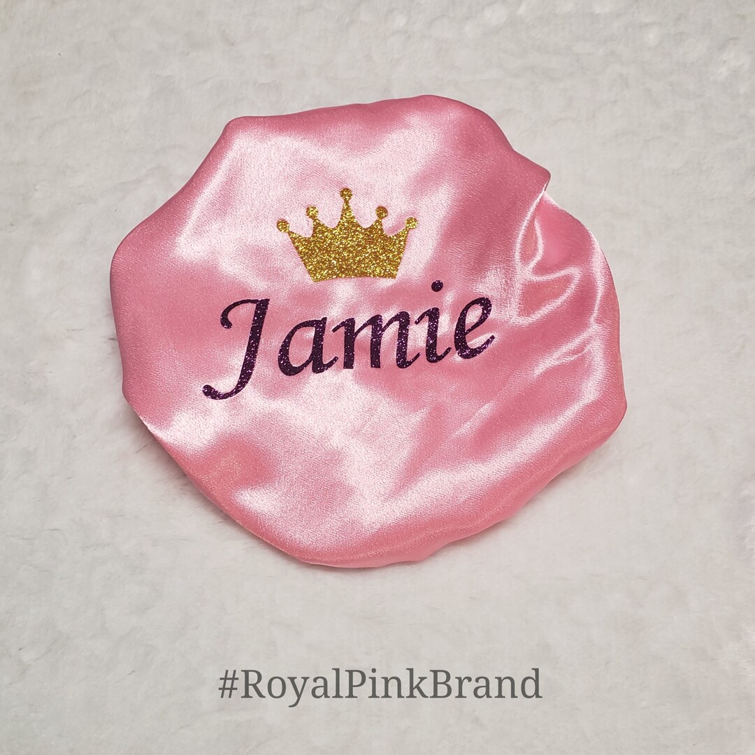 Satin Baby Bonnet Custom Personalized Name Reversible Baby to Adult ...
