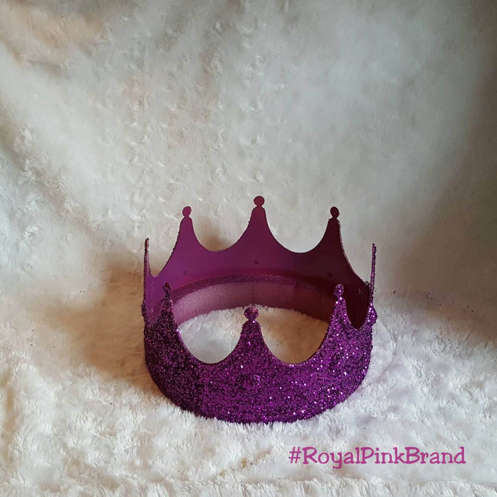 Glitter Crown Photo Prop Shimmer Crown King Queen Prince | Etsy