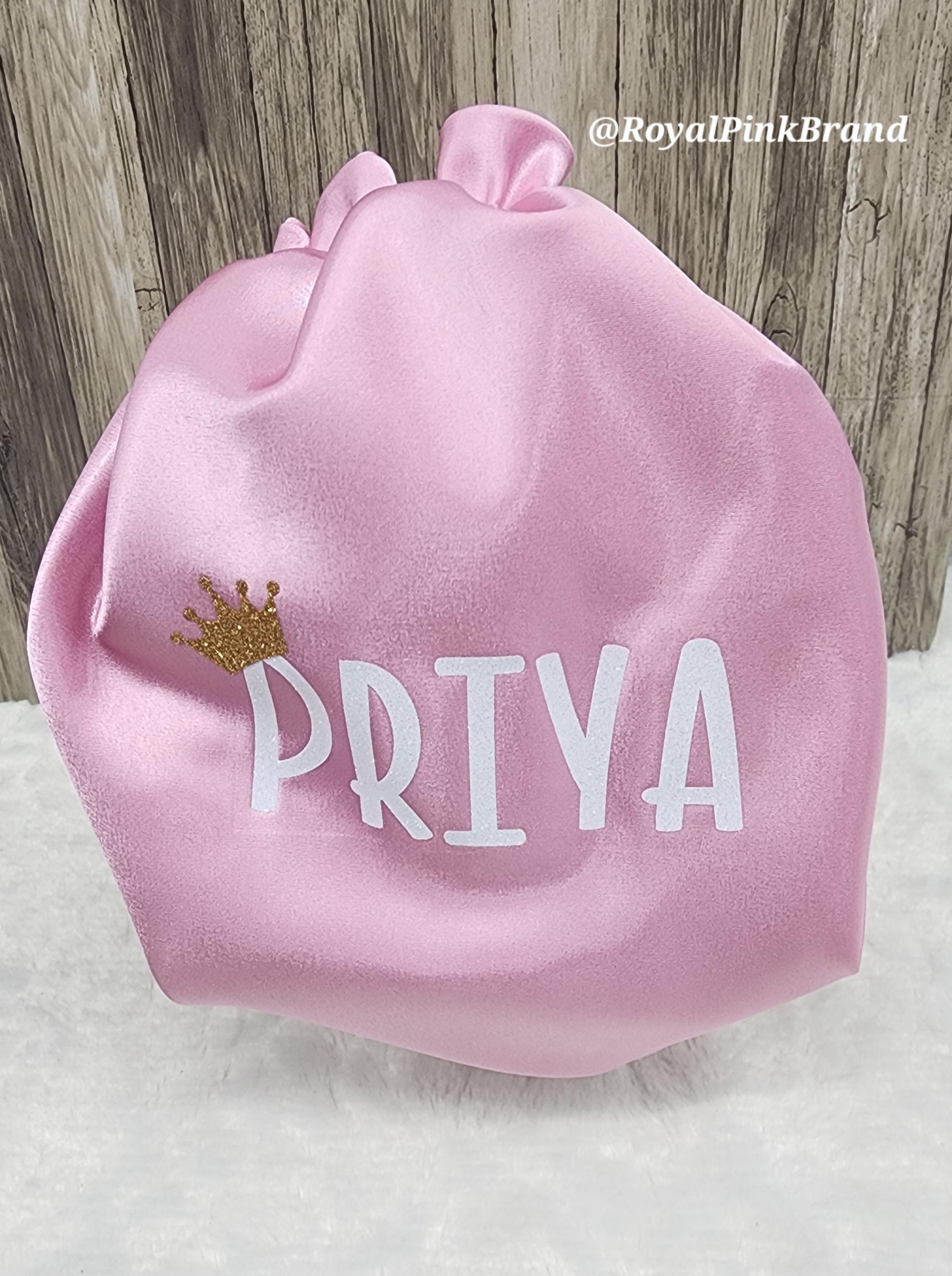 Custom Satin Baby Bonnet: Personalized Name, Reversible Design - Etsy