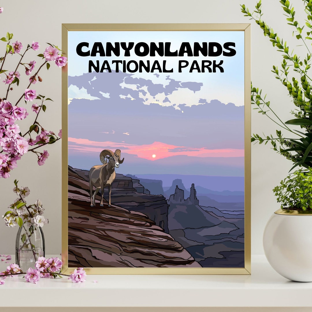 Canyonlands National Park Poster Art Travel Print Multiple Sizes, Utah ...