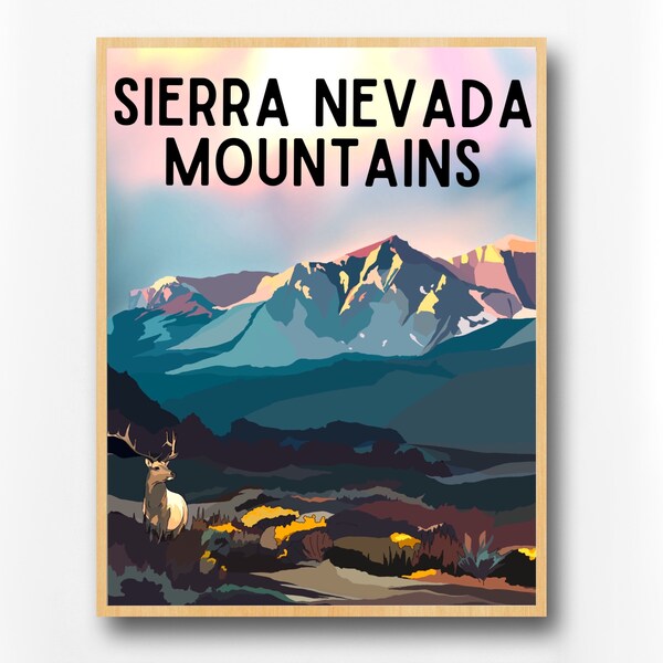High Sierra Poster - Etsy