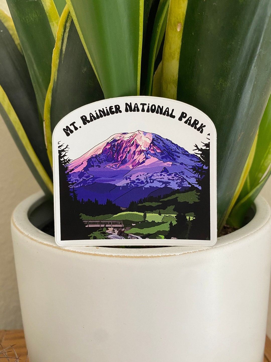 Mount Rainier National Park Sticker | Pacific Northwest, Washington ...