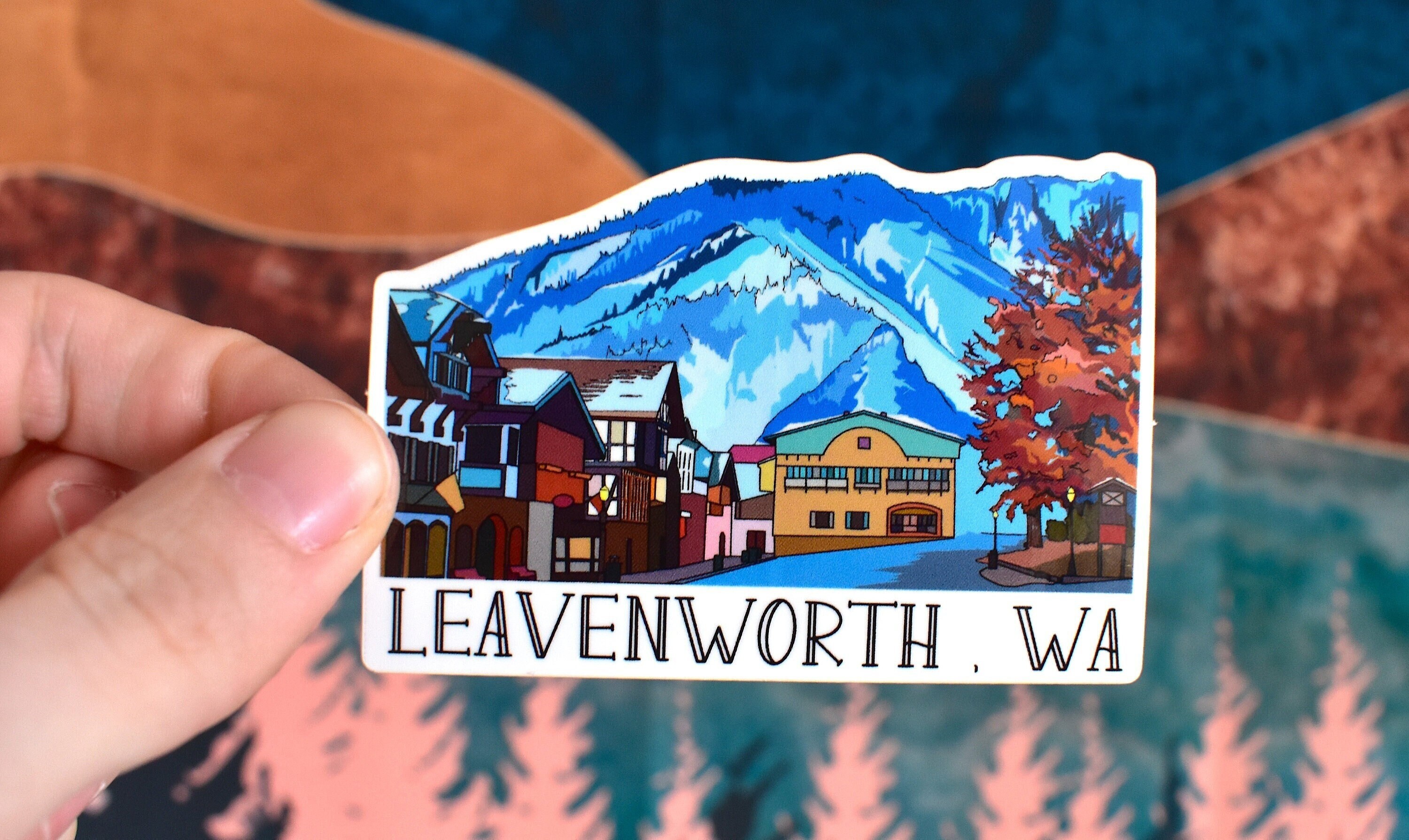 Leavenworth Washington Sticker Bavarian City Vinyl Decal - Etsy