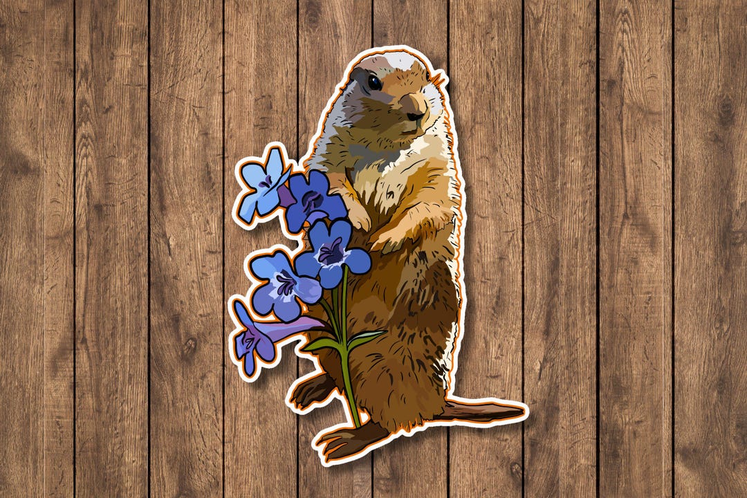 Prairie Dog Sticker - Vinyl Decal, Waterproof Outdoor Use, UV Resistant ...