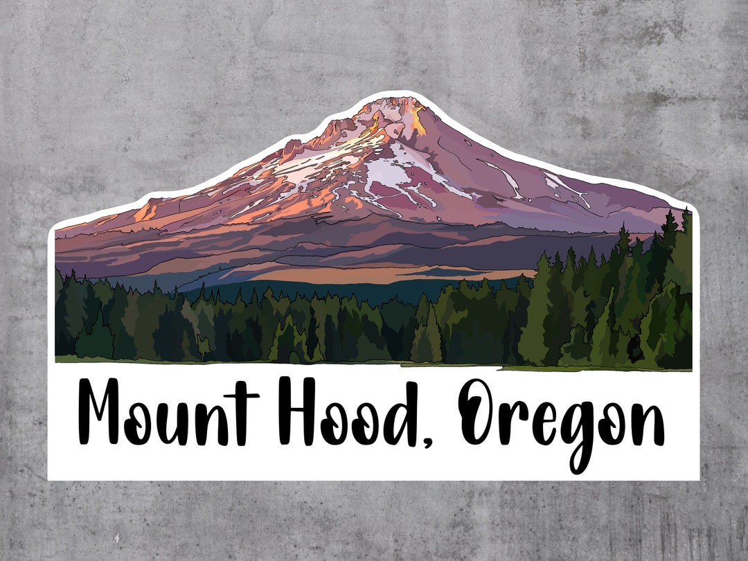 Mount Hood Sticker Decal Oregon Vinyl Decal Waterproof - Etsy