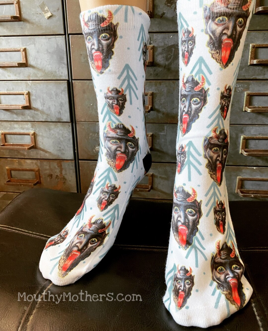 Krampus Socks Santa’s Naughty List - Etsy