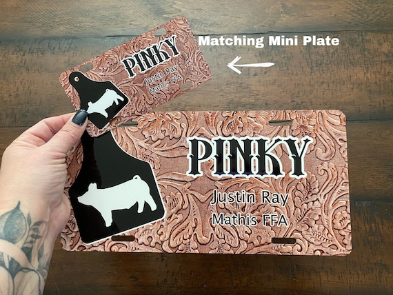 Mini & Large Stall Plate Livestock Pen Sign Set FFA Show - Etsy