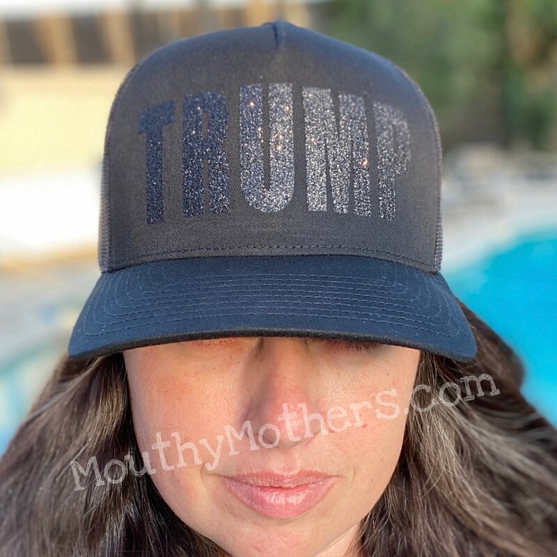Black on Black Trump Hat - Etsy