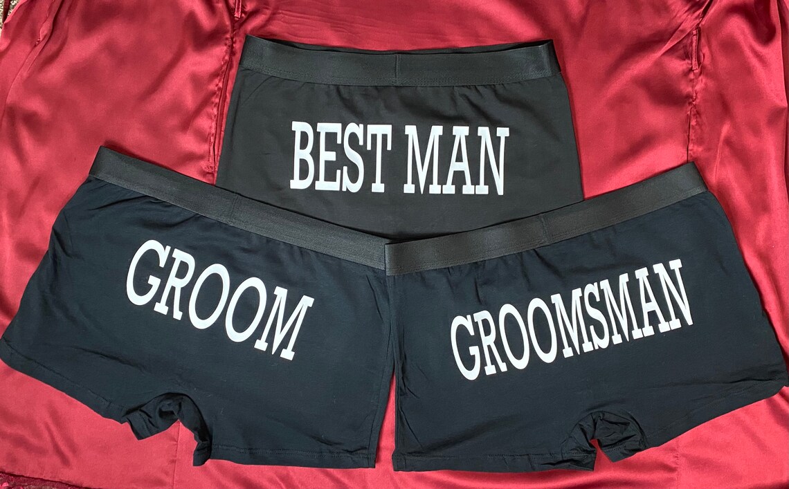 Groom Underwear Wedding Party Boxer Briefs Wedding - Etsy