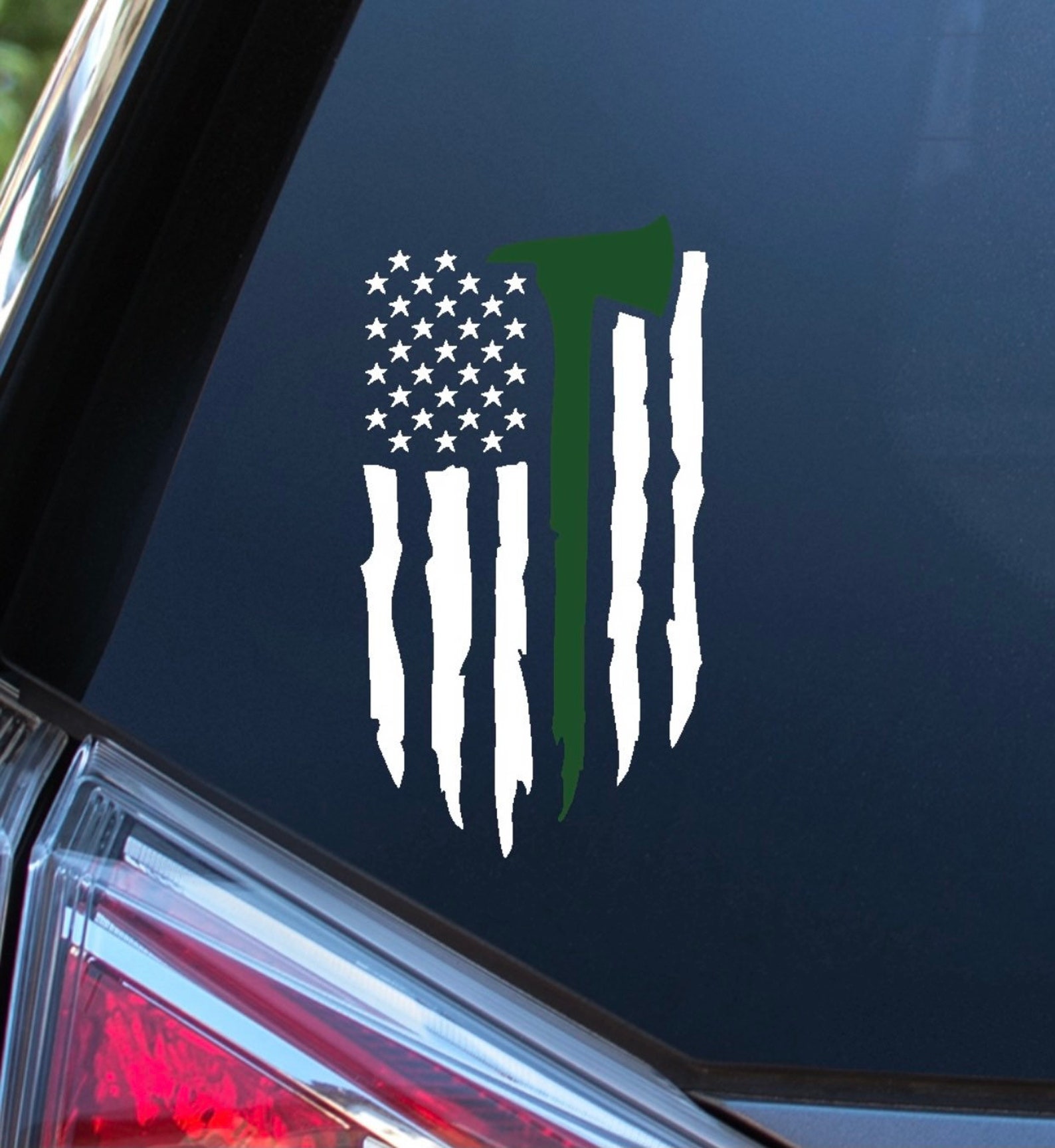 Firefighter Flag Decal Wildland Firefighter Flag Car Decal | Etsy