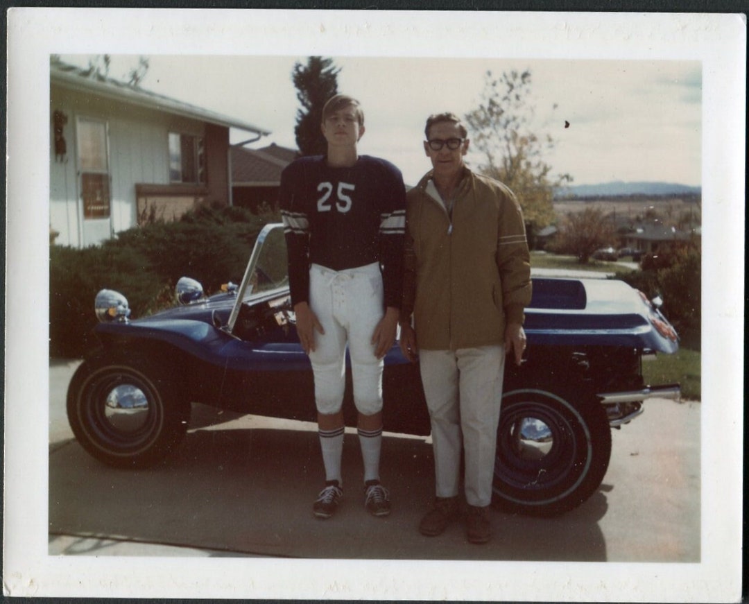 Vintage Photo Father and Son Pose With Dune Buggy in Driveway 1960's ...