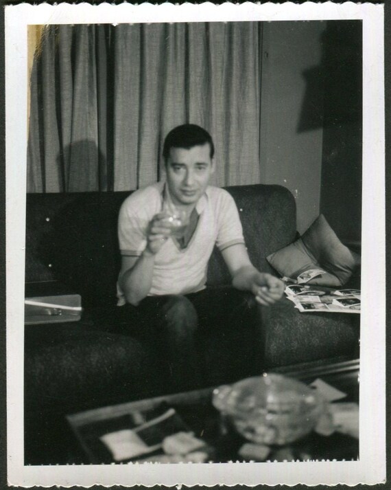 Vintage Photo Young Lothario Takes Photo For Barbara | Etsy