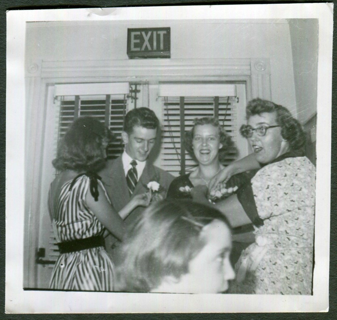 Vintage Photo Handsome Guy Surrounded by Adoring Women Exit - Etsy