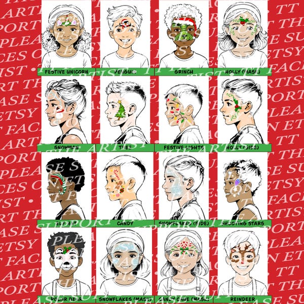 Face Painting Menu - Etsy