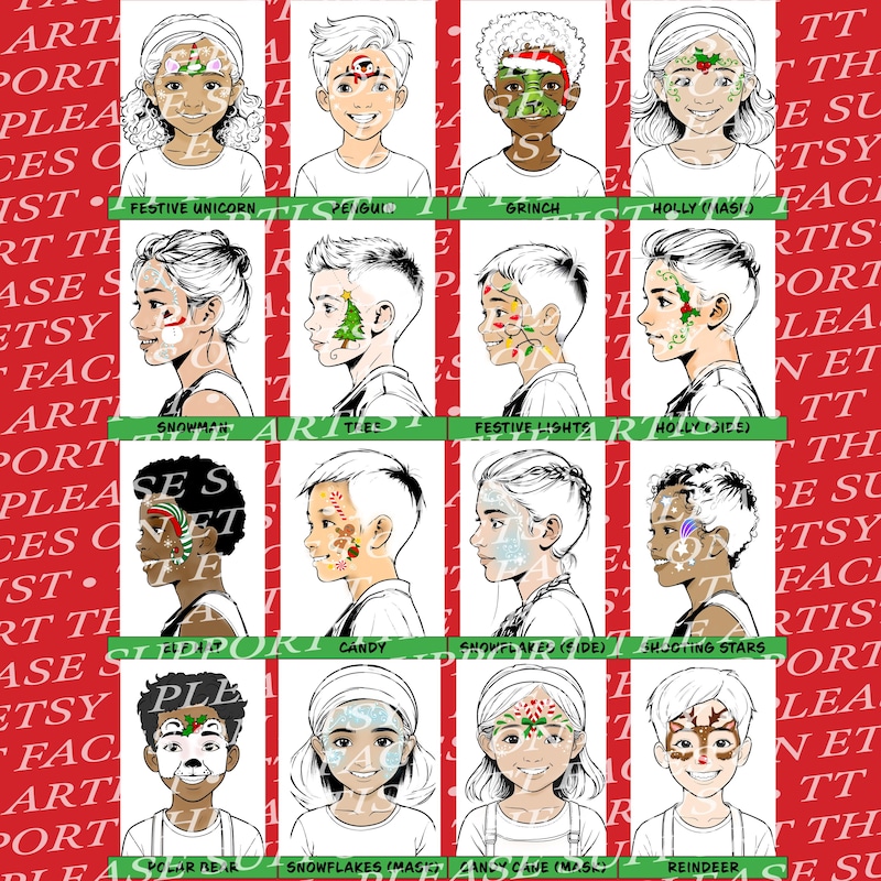Face Painting Menu - Etsy