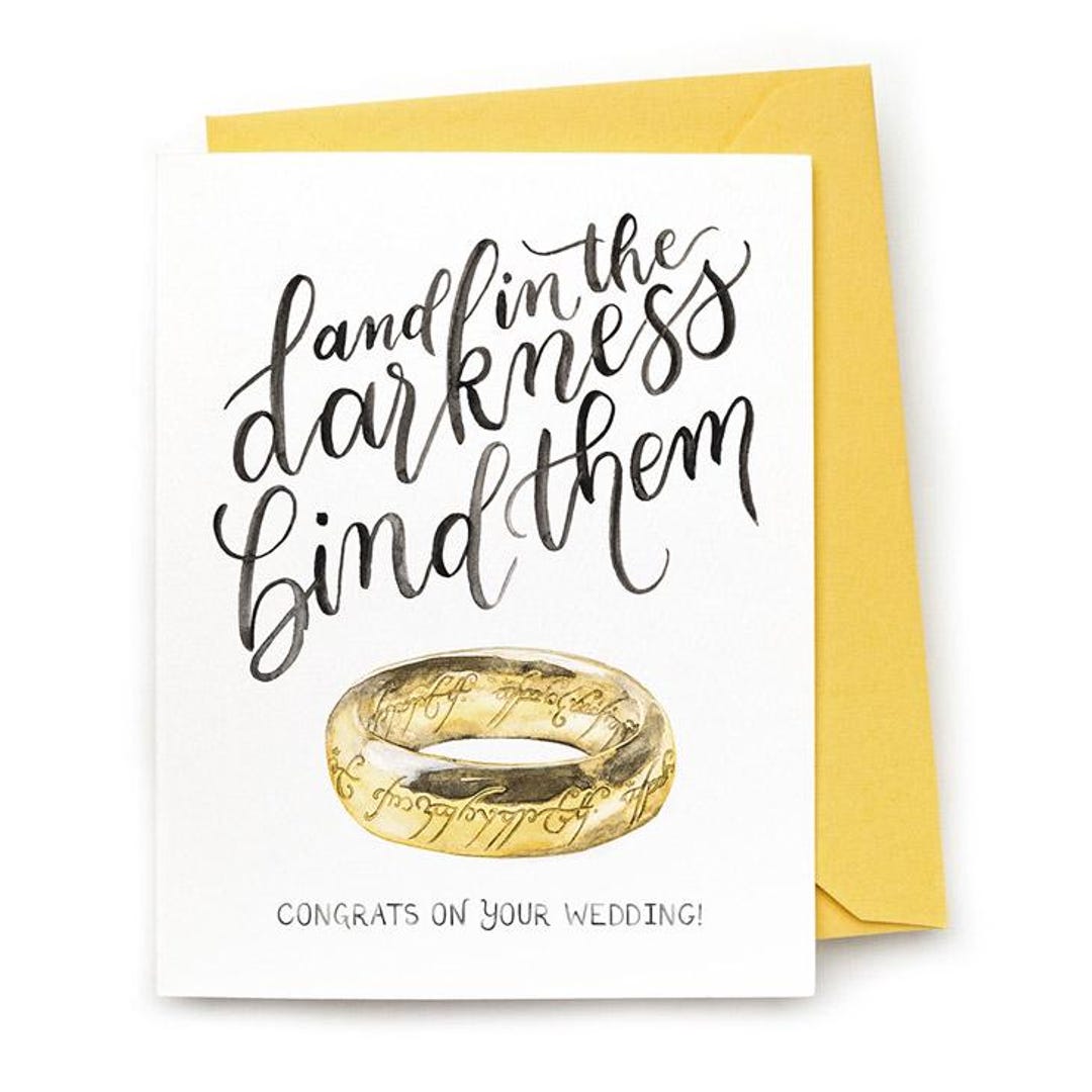 Reserved Printable One Ring Card PDF File A6 - Etsy