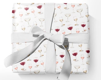 Wine Wrapping Paper - Etsy
