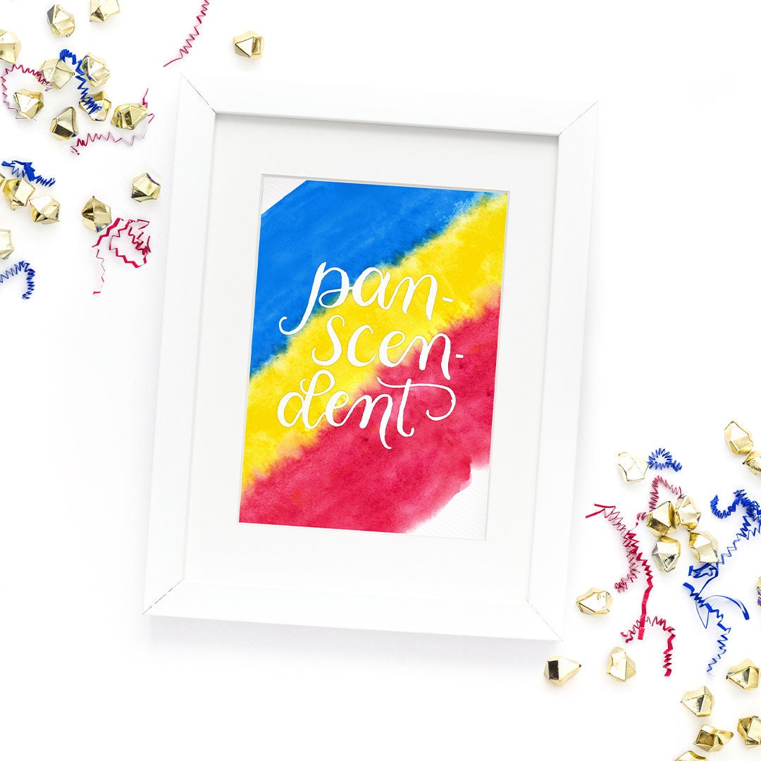 Pan-scen-dent Art Print Pansexual Pride Pride Pun Collection - Etsy