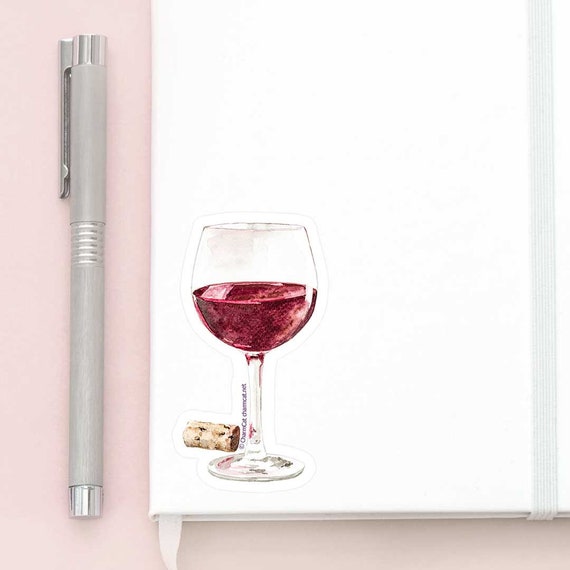 Advanced Drinker Sticker Sheet Wine Stickers Red Wine Journal Sticker ...