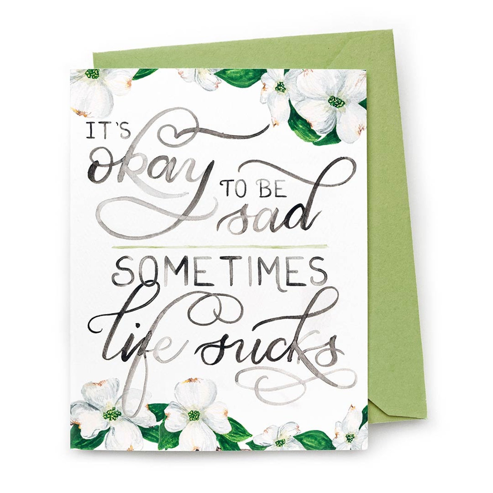 Okay to Be Sad Card - Funny Sympathy Card for Anti-toxic Positivity - Etsy