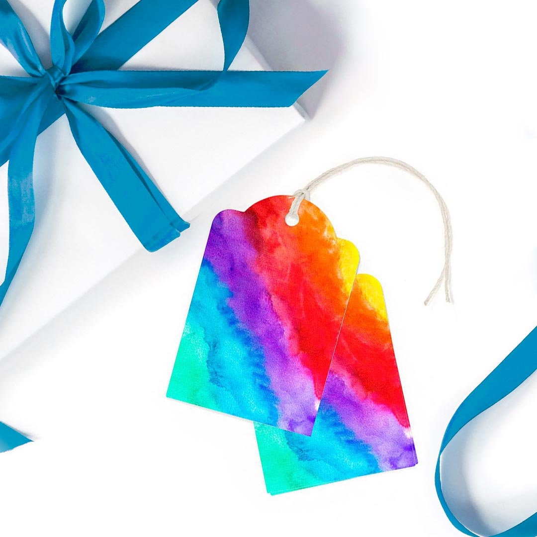 Rainbow Watercolor Gift Tags - Set of 10 - Pride Gift Wrap - Etsy