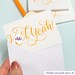 Hell Yeah Mini Cards Set of 6 Folded Cards With Envelopes Bouquet, Gift ...