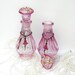 Single Little Mini Light Pink Glass Perfume Bottle Romantic Victorian ...