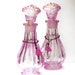 Single Little Mini Light Pink Glass Perfume Bottle Romantic Victorian ...