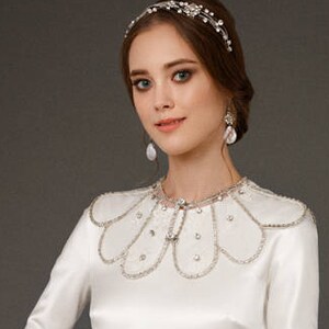 Wedding Collar//white Wedding Collar//handmade Collar//lace Collar ...