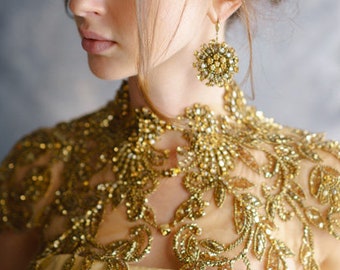 Wedding collar//white wedding collar//handmade collar//lace | Etsy