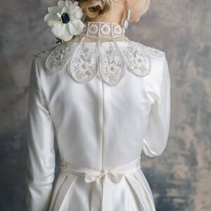 Wedding Collar//white Wedding Collar//handmade Collar//lace Collar ...