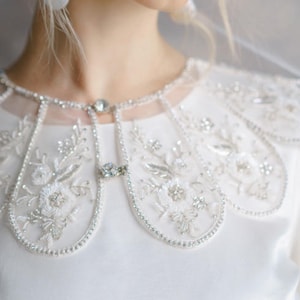 Wedding Collar//white Wedding Collar//handmade Collar//lace Collar ...