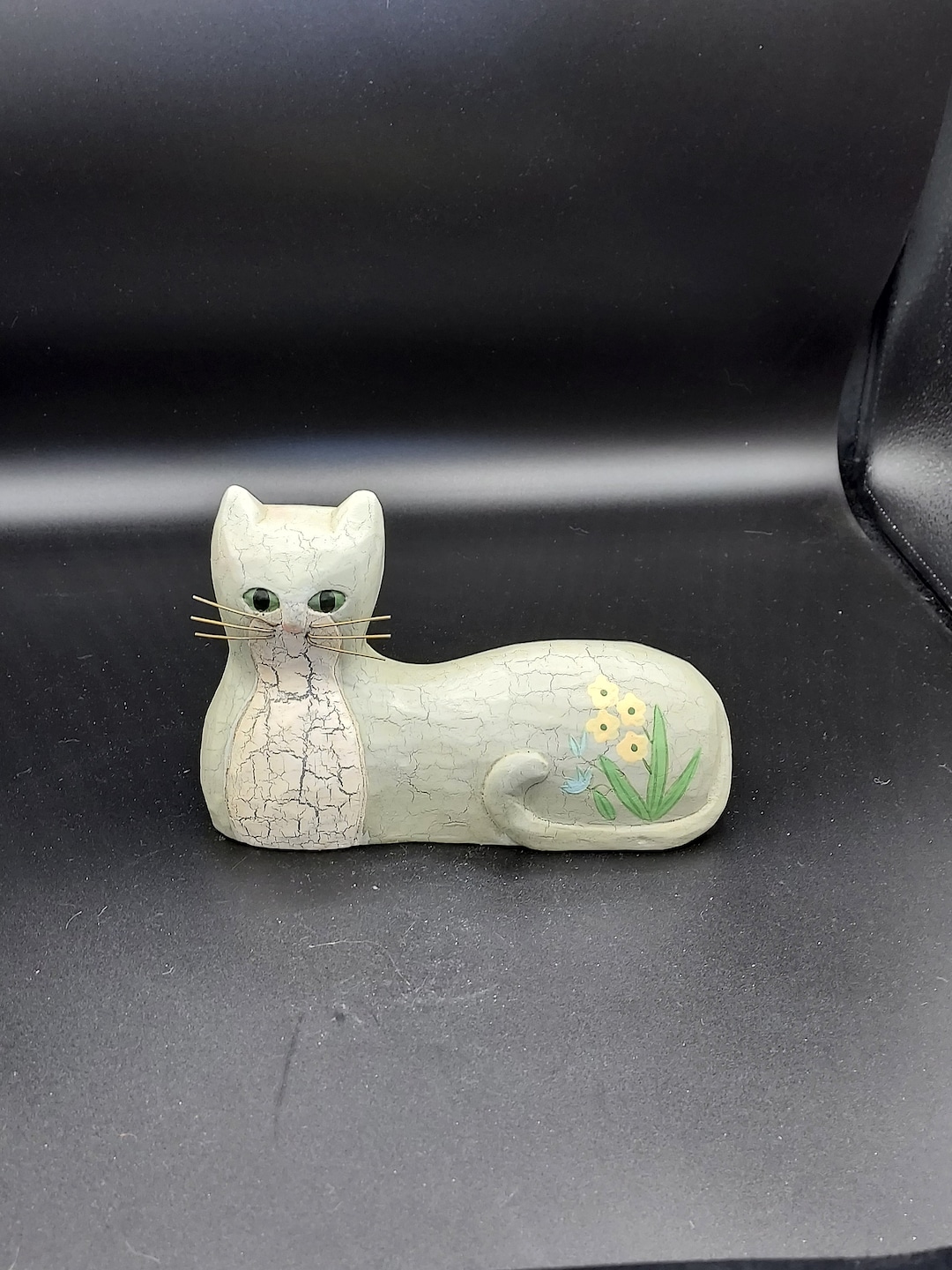 Wooden Cat With Wire Whiskers - Etsy