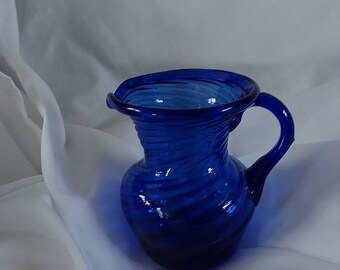 Cobalt Blue Pitcher - Etsy