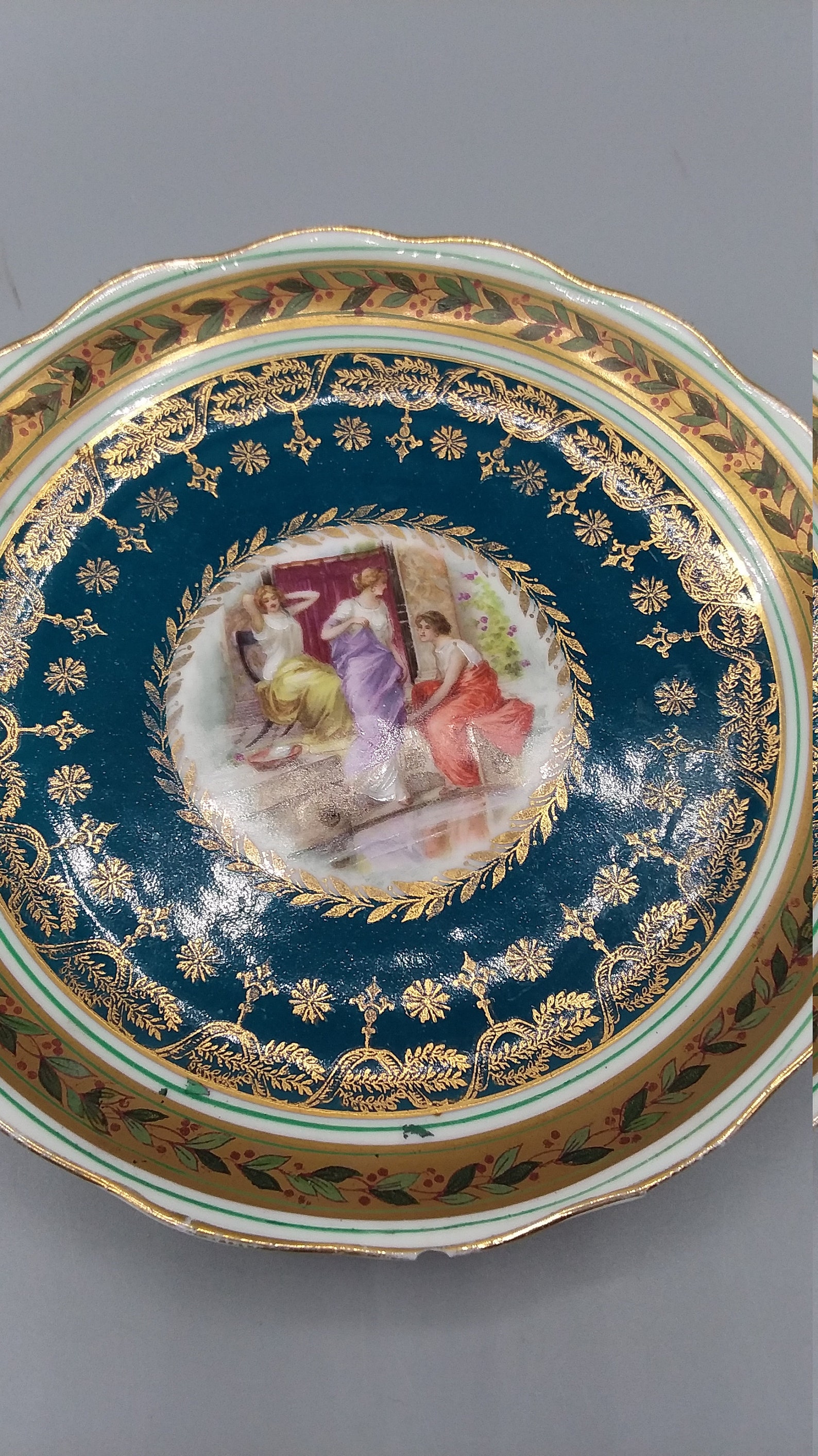 Imperial Crown China Gold Renaissance Small Plate - Etsy