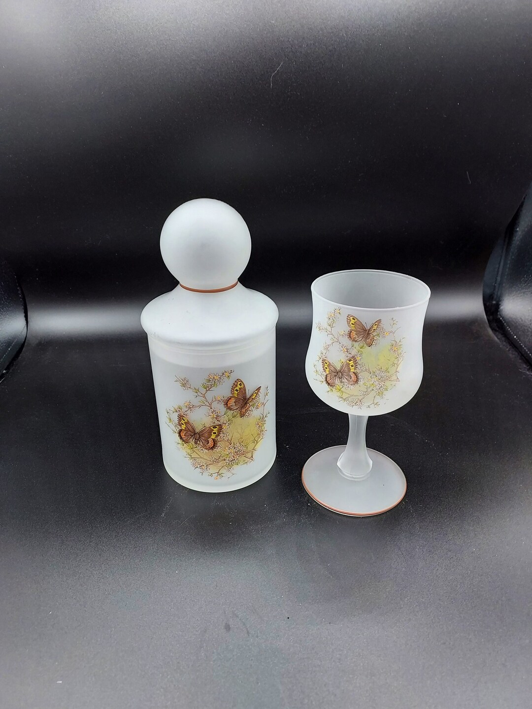 Viking Brand Decanter and Stemmed Glass - Etsy