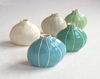 Round Pottery Vase | Etsy