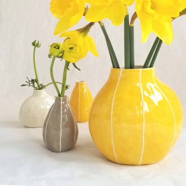 Ceramic Flower Vase - Etsy