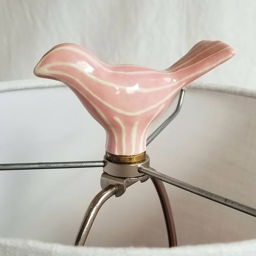 Bird Lamp Finial. Unique Home Lighting Decor | Etsy