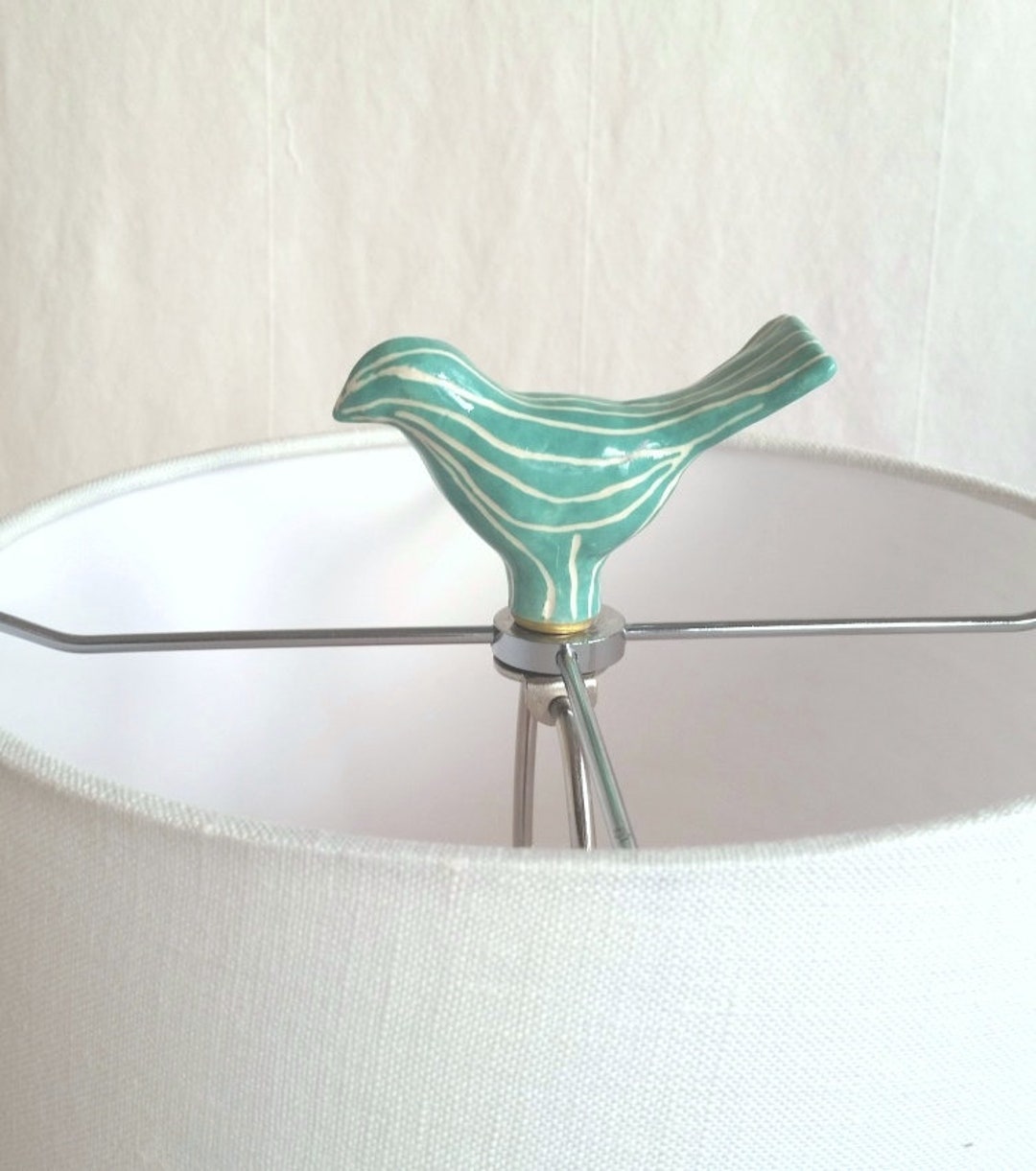 Lamp Finial. Handmade Ceramic Bird Shape - Etsy