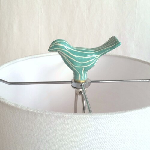 Lamp Finial. Handmade Ceramic Bird Shape - Etsy