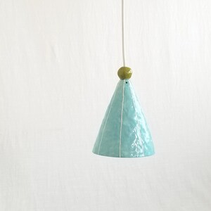 Small Handmade Ceramic Pendant Light. Cozy Bedroom Decor - Etsy