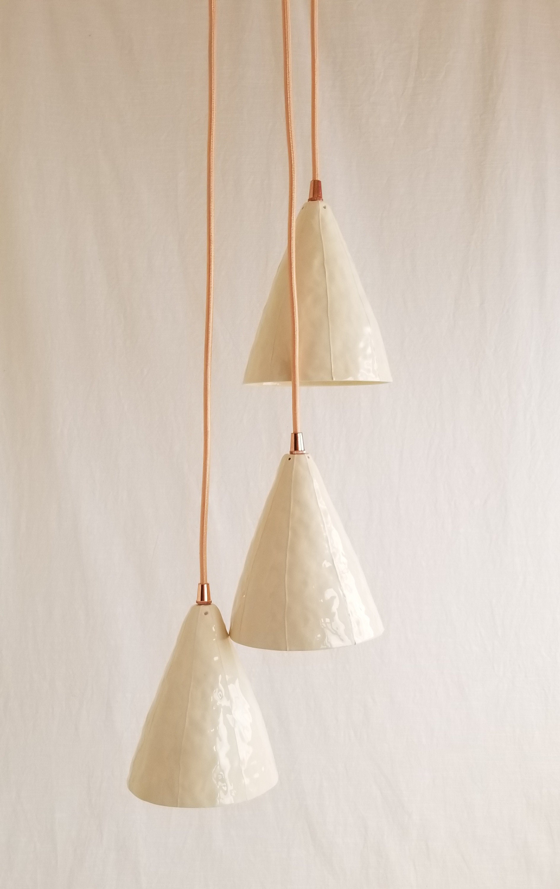 Small Ceramic Pendant Light. Kitchen Island Lighting. White or Custom ...