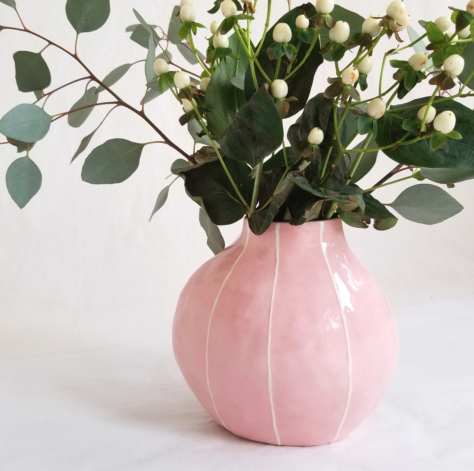 Ceramic Flower Vase. Simple Modern. by Kri Kri Studio - Etsy