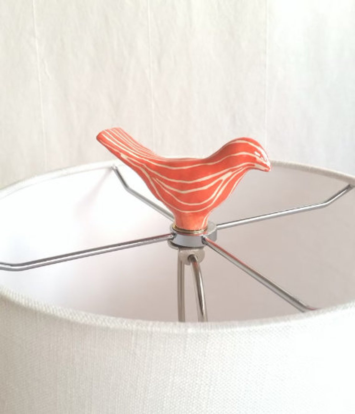 Lamp Finial. Handmade Ceramic Bird Shape - Etsy