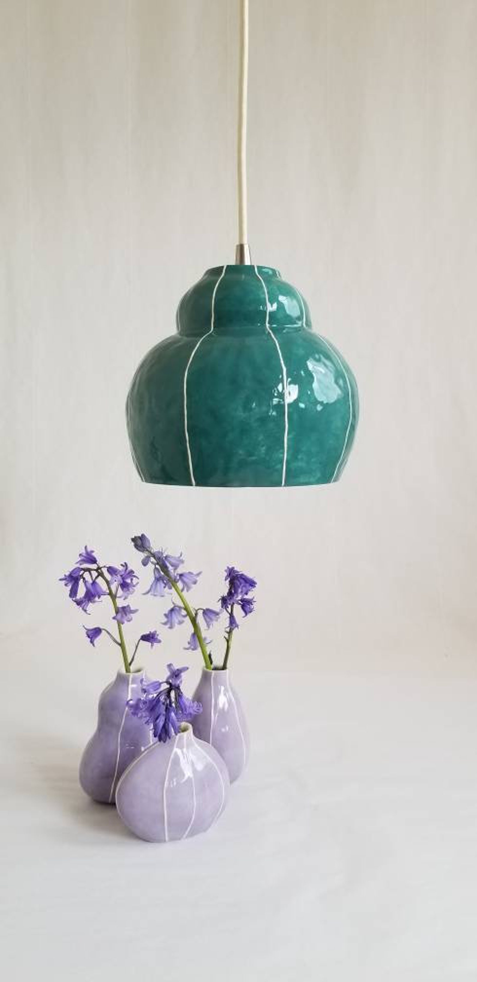 Pendant Light. Ceramic Plugin Chandelier Lamp. Kitchen Bar Lighting - Etsy